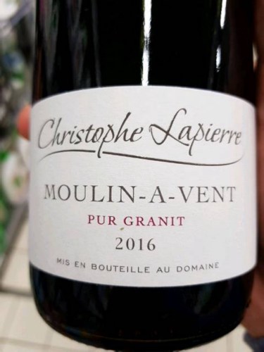 Christophe Lapierre Pur Granit Moulin-à-Vent | Vivino US