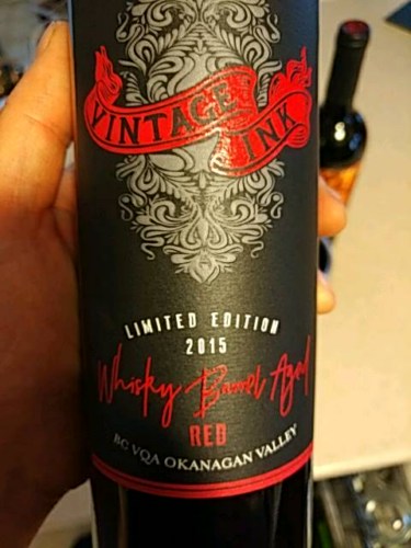 2015 Vintage Ink Limited Edition Whisky Barrel Aged Red | Vivino US