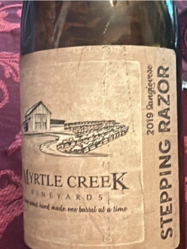 Myrtle Creek Vineyards Stepping Razor Sangiovese | Vivino US