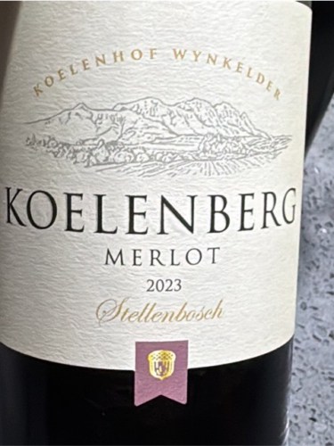 Koelenhof Koelenberg Merlot | Vivino US