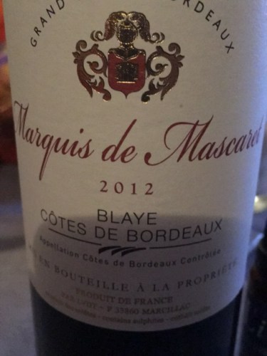 Marquis de Mascaret Blaye - Côtes de Bordeaux | Vivino 日本