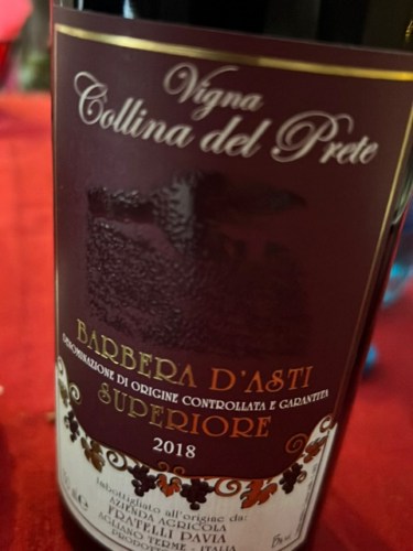 Fratelli Pavia Collina del Prete Barbera d'Asti Superiore | Vivino Brasil