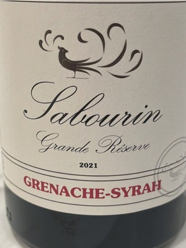 Sabourin Grande Réserve Grenache - Syrah | Vivino English