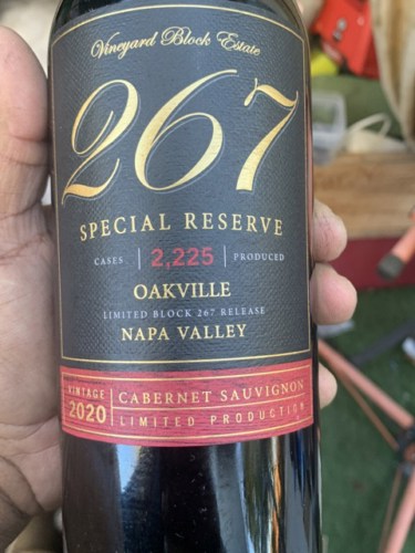 Vineyard Block Estate 267 Special Reserve Cabernet Sauvignon | Vivino
