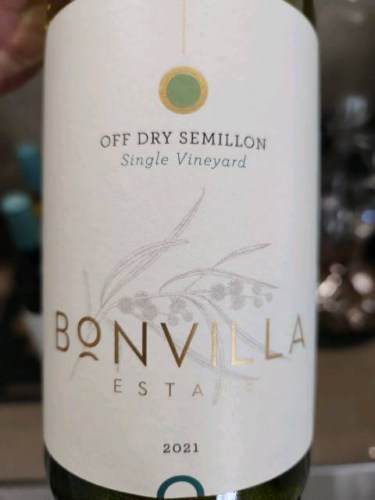 Bonvilla Estate Off Dry Semillon | Vivino US