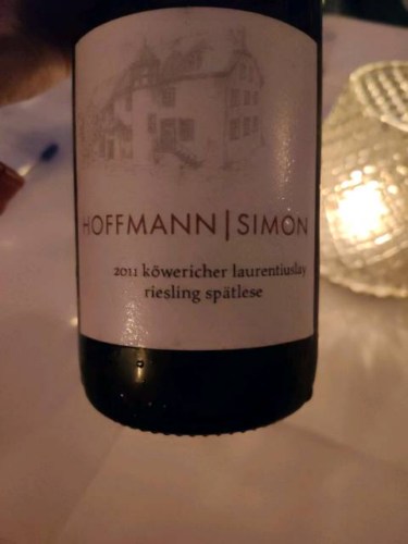 Hoffmann-Simon Köwericher Laurentiuslay Riesling Spätlese | Vivino