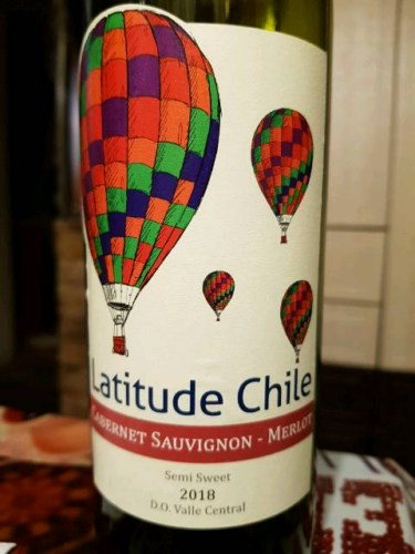 Latitude Chile Cabernet Sauvignon - Merlot Semi Sweet | Vivino US