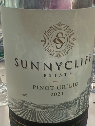 Sunnycliff Estates Pinot Grigio | Vivino US