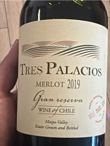Tres Palacios Gran Reserva Merlot | Vivino US