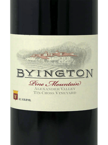 2015 Byington Vineyard and Winery Tin Cross Vineyard Pine Mountain ...