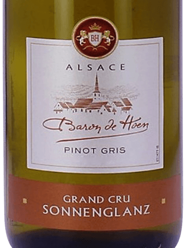 Cave de Beblenheim Baron de Hoen Pinot Gris Alsace Grand Cru ...