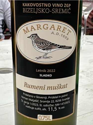 Margaret Rumeni Muškat | Vivino US