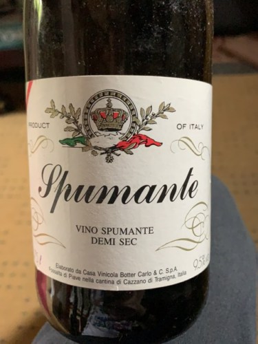 Botter Spumante Demi Sec | Vivino US