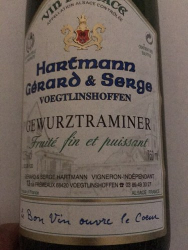 Hartmann Serge & Gérard Gewürztraminer | Vivino US