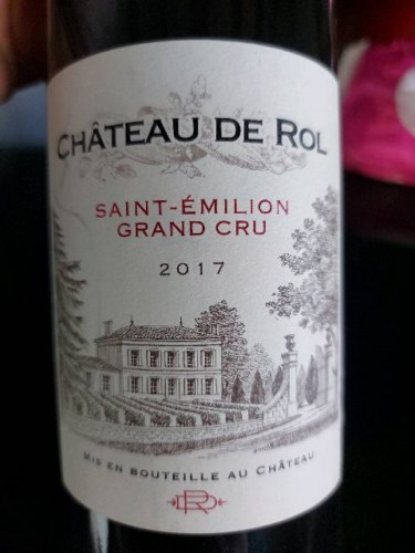 2017 Château de Rol Saint-Émilion Grand Cru | Vivino 日本