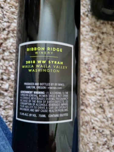 Ribbon Ridge Vineyard WW Syrah | Vivino US