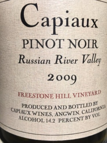 Capiaux Cellars Freestone Hill Vineyard Pinot Noir | Vivino US