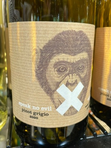 2020 No Evil Speak No Evil Pinot Grigio | Vivino US