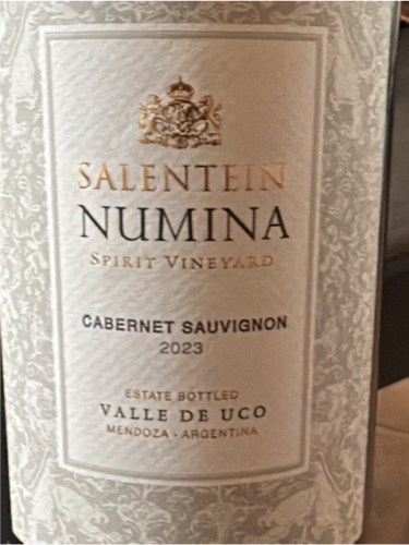 Salentein Numina Spirit Vineyard Cabernet Sauvignon | Vivino US