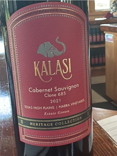 Kalasi Cellars Narra Vineyards Heritage Collection Clone 685 Cabernet ...