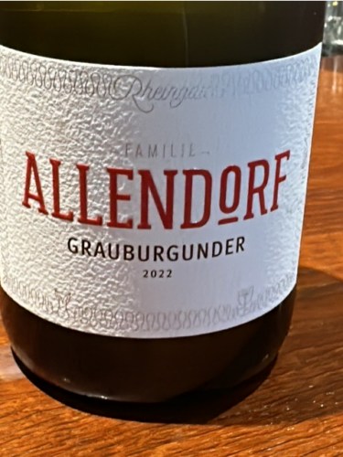 Allendorf Grauburgunder | Vivino US