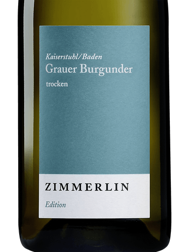 Zimmerlin Edition Grauer Burgunder Trocken | Vivino US