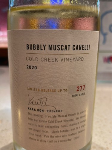 Chateau Ste. Michelle Limited Release Bubbly Muscat Canelli Cold Creek ...