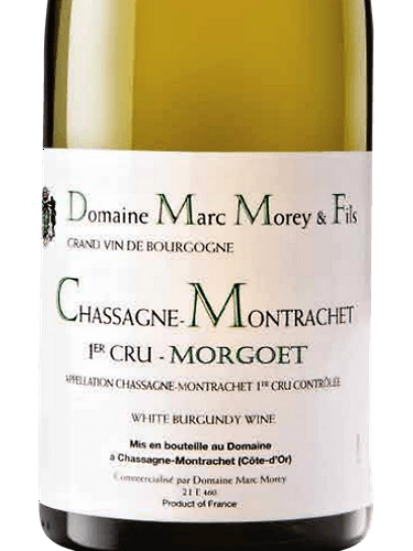 Domaine Marc Morey & Fils Chassagne-Montrachet 1er Cru 'Morgeot' Blanc ...