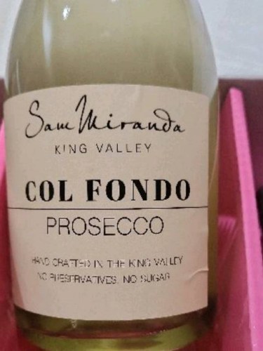 Sam Miranda Col Fondo Prosecco | Vivino US