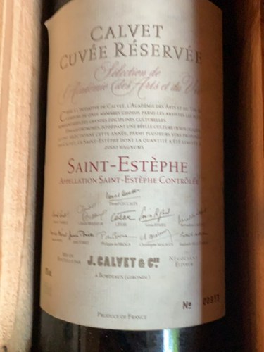 Calvet Saint-Estéphe Cuvée Reservée | Vivino US