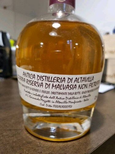 Antica Distilleria di Altavilla Grappa Riserva di Malvasia Non Filtrata ...