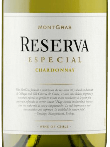 MontGras Reserva Especial Chardonnay | Vivino US