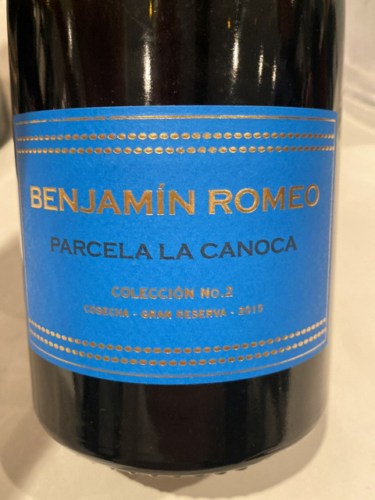 Bodega Contador (Benjamín Romeo) Parcela la Canoca Gran Reserva ...