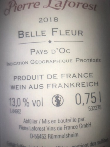 2018 Pierre Laforest Belle Fleur Rouge | Vivino US