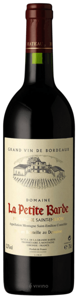 2017 Petite Barde Montagne-Saint-Émilion | Vivino US