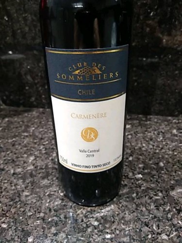 2019 Club des Sommeliers Carmenérè | Vivino US