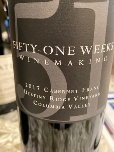 51 Weeks Destiny Ridge Vineyard Cabernet Franc | Vivino US