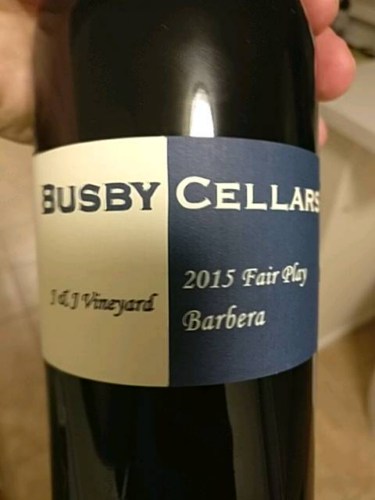 Busby Cellars J & J Vineyards Barbera | Vivino US