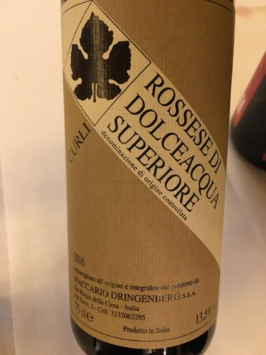 Maccario Dringenberg Curli Rossese di Dolceacqua Superiore | Vivino Brasil