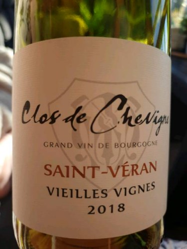2018 Domaine Clos de Chevigne Vieilles Vignes Saint-Véran | Vivino US