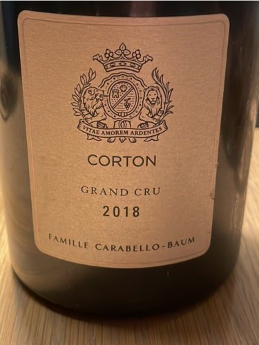 Château de Pommard Famille Carabello Baum Corton Grand Cru | Vivino English