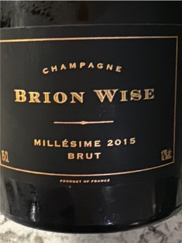 B Wise Brion Wise Millesime Brut Champagne | Vivino English