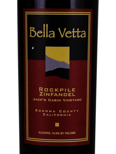 2017 Bella Vetta Jack's Cabin Vineyard Zinfandel | Vivino
