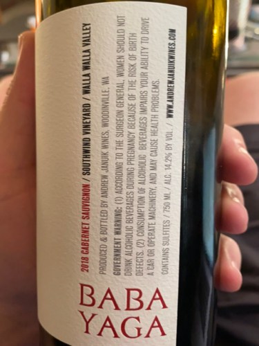 Andrew Januik Baba Yaga Cabernet Sauvignon | Vivino US