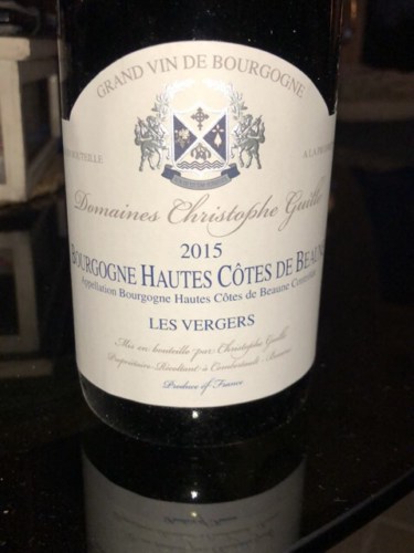 2018 Domaines Christophe Guillo Bourgogne Hautes-Côtes de Beaune 'Les ...
