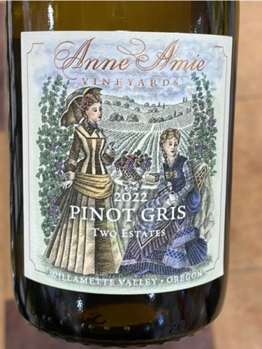 2022 Anne Amie Vineyards Two Estates Pinot Gris | Vivino US