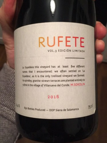 Mitchell Sokolin La Espaldera Rufete Edición Limitada | Vivino United ...