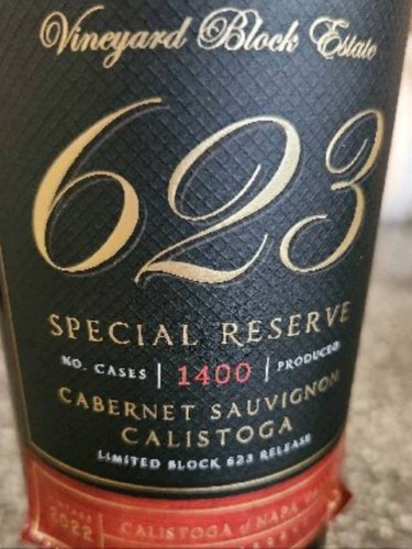 Vineyard Block Estate 623 Special Reserve Cabernet Sauvignon | Vivino ...