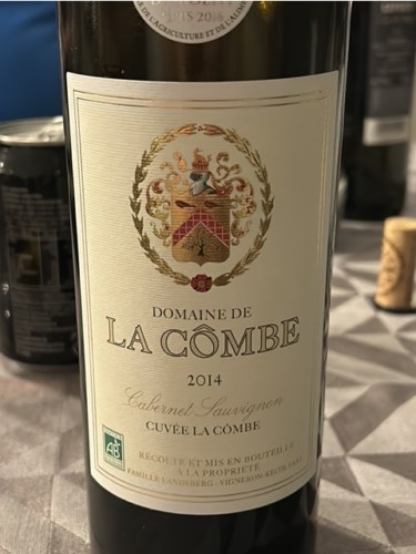 Château de La Cômbe Cuvée La Cômbe Cabernet Sauvignon | Vivino English