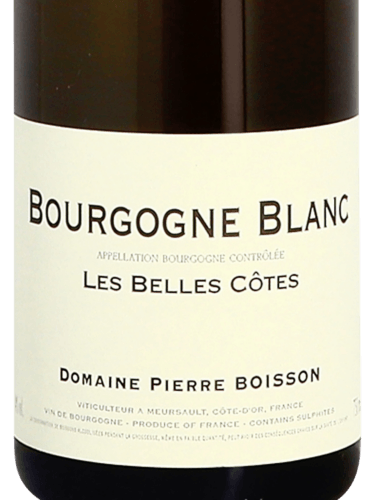 Pierre Boisson Les Belles Côtes Bourgogne Blanc | Vivino English